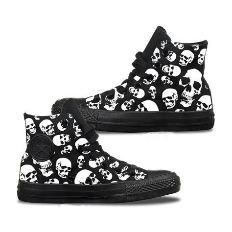 Converse Custom Skulls Adult Shoes Bump Bump Shoes