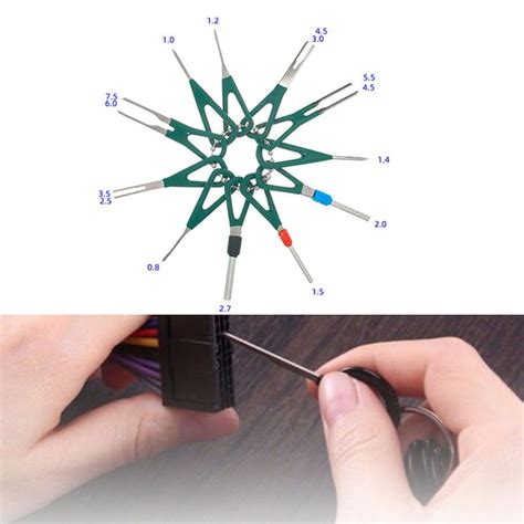 11pcs Set Car Wire Terminal Removal Tool Crimp Connector Extractor Release Pin