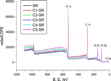 Xps Wide Spectra Of The Silicone Rubber And Silicone Rubber Implanted