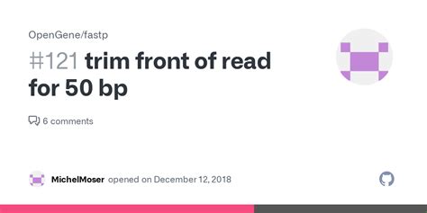 Trim Front Of Read For Bp Issue OpenGene Fastp GitHub