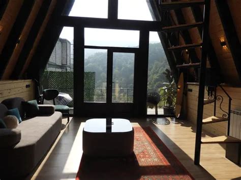 کلبه گلبه چوبی جنگلی نوساز تک خوابه،1 خوابه در رامسر اتاقک