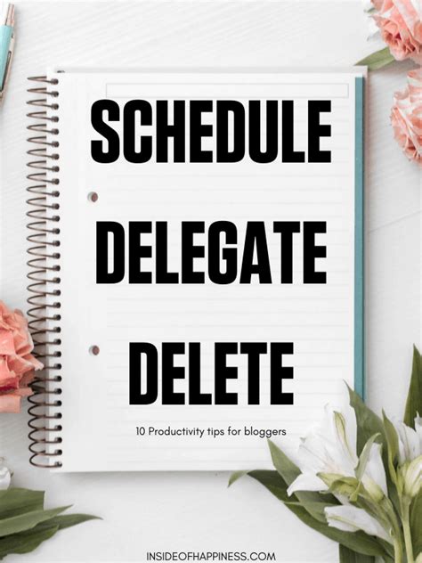 10 Productivity Tips For Bloggers Inside Of Happiness