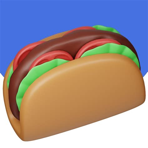 Un Taco Con Lechuga Verde Encima Archivo Psd Premium