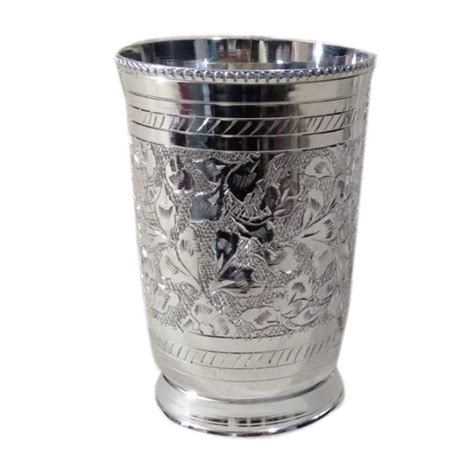 Silver Plated Brass Glass At Rs 325piece Silver Plated Glass In
