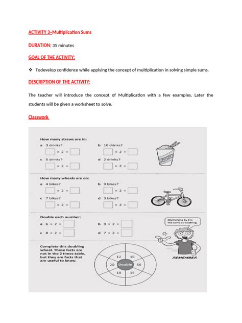 Lp Multiplication Sums Activity 3 Pdf