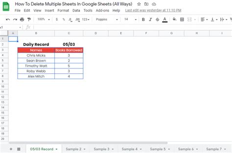 How To Delete Multiple Sheets In Google Sheets Step By Step