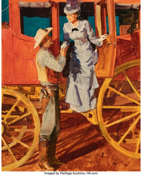 Donald Teague American 1897 1991 Descending The Stagecoach Lot