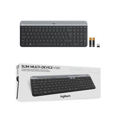 Logitech K580 Slim Multi Device Wireless Keyboard Bluetooth Receiver