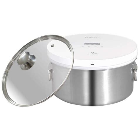 ランテルメディエール 真空保存容器 Tamokan 5l シルバー 取手and鍋蓋 Nq 5004s 1個（直送品） アスクル