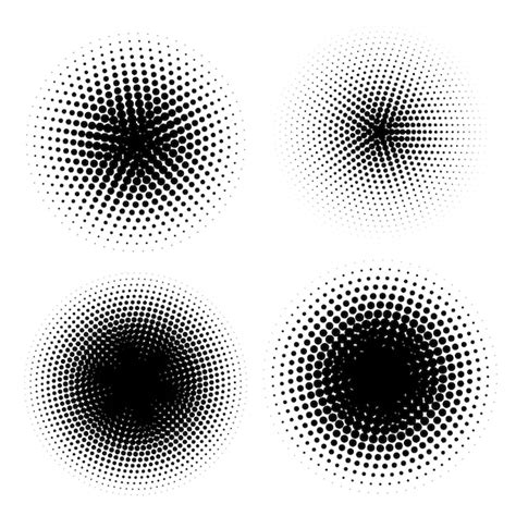 Premium Vector Halftone Effect Circle Design