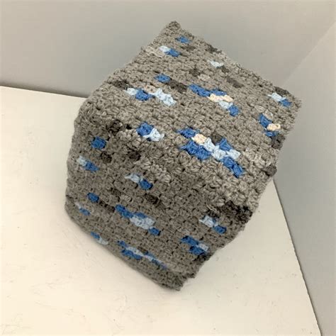 Minecraft Crochet Block Series Part 3 Diamond Ore Block Pattern Hook Stitch Sew