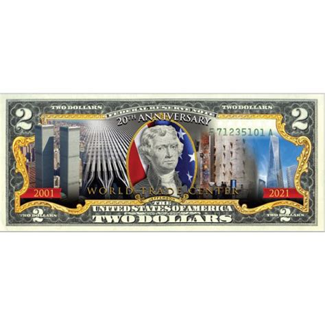 2 9 11 20th Anniversary World Trade Center Legal Tender Note L Jm Bullion™