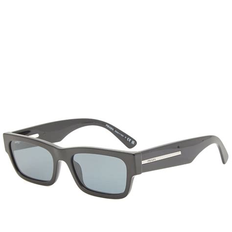 Prada Eyewear Mens Pr A03s Sunglasses In Blackblue Vintage Prada