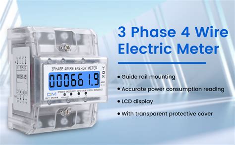 3 Phase Electric Meter100a Guide Rail Power Meter Ac 230v400