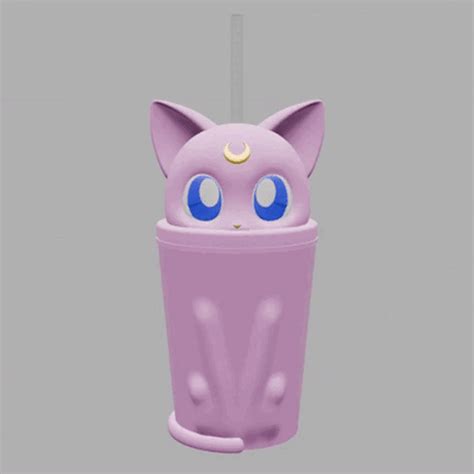 Stl File Artemis Glass Sailor Moon Milkshake 🌙 ・3d Printable Model To Download・cults