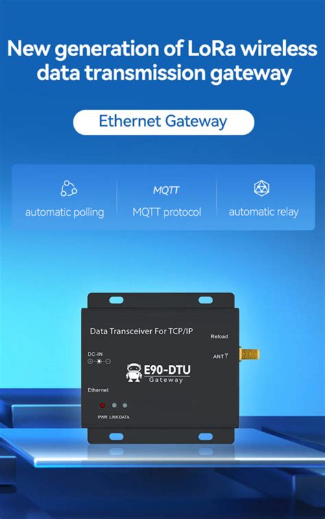 Lora Ebyte E90 Dtu900sl22 Ethv20 Gateway Ethernet Mqtt
