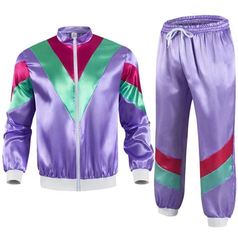 Fewfanhot Sweatsuits For Men Tracksuit Windbreaker Set Couples 90s