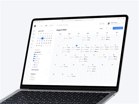 Calendar Dashboard Design By Dipa Uiux For Dipa Inhouse On Dribbble