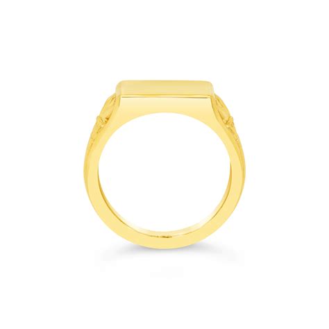 Rectangle Signet Ring Fairfax And Roberts