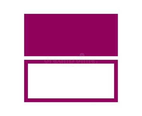 Rectangle Geometric Outline And Rectangle Shape Pink Stock Vector
