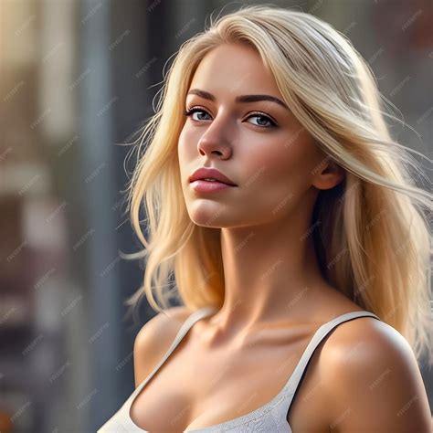 Portrait Of A Pretty Young Woman Beauty Fashion Portrait Of A Beautiful