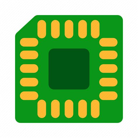 Smd Ic Component Chip Icon Download On Iconfinder