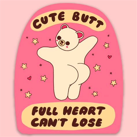 Cute Butt Full Heart Sticker Tender Ghost Cute Butt Full Heart Sticker Tender Ghost