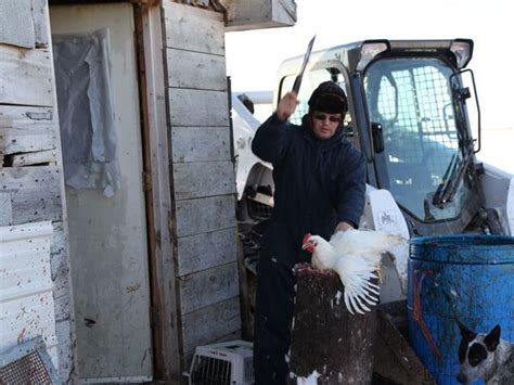 The Hutterites Wesley Hofer Butchering A Chicken American Colonies Farm Life Space Exploration