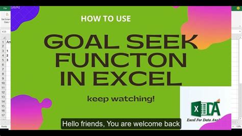 How To Workback Using The Output To Arrive At The Input In Excel