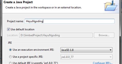 Hayungoding Belajar Java 2 Memulai Menggunakan Eclipse