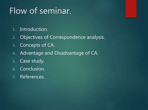 Simple Correspondence Analysis Pptx