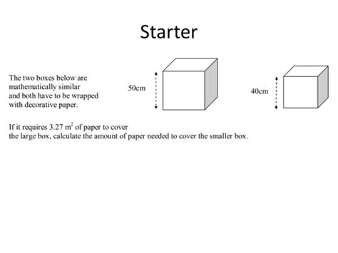 Area And Volume Scale Factor Teaching Resources