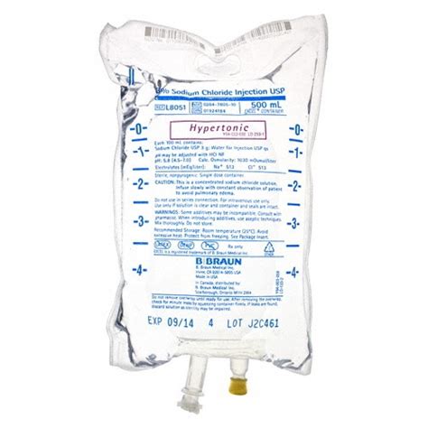Excel® Iv Container 3 Sodium Chloride Injection Usp Hypertonic 500