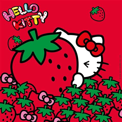Hello Kitty Strawberry Wallpapers Wallpaper Cave
