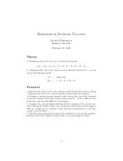 Homework Pdf Homework On Stochastic Processes Jerome R Busemeyer Indiana University February