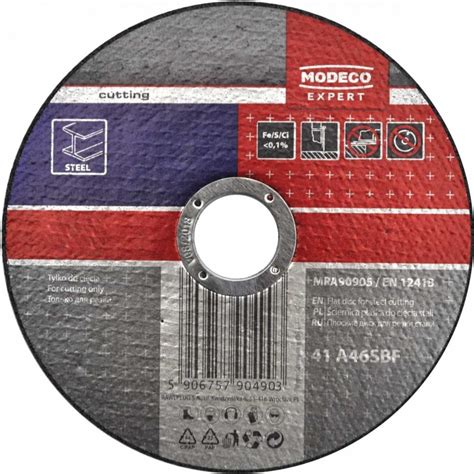 Диск для резки металла 125x1.0x22.23 мм, плоский MODECO MN-68-962 ...