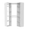 Closetmaid Style White Hanging Wood Closet Corner System With 2 16