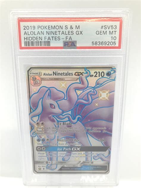 Alolan Ninetales Gx Sv53sv94 Psa 10 Gem Mint Graded Pokemon Card — Titan Cards Ltd
