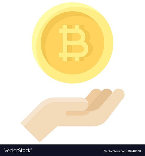 Bitcoin Icon Cryptocurrency Related Royalty Free Vector