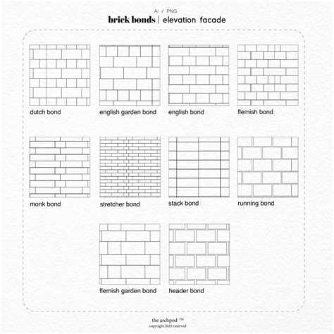 Illustrator Patterns Brick Bonds Brick Bonds Pattern Illustration