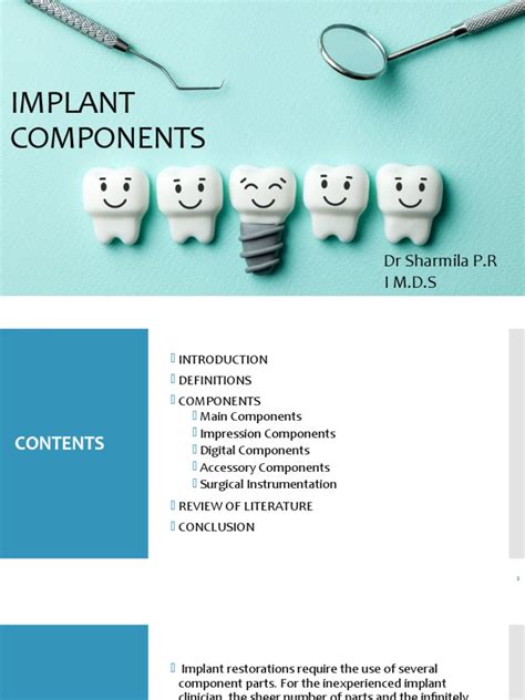 Implant Components Final Pdf Dental Implant Screw