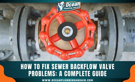 Fix Sewer Backflow Valve Ocean Plumbing And Air