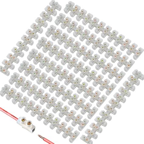 10 Pcs Electrical Connector Blocks 30a White Terminal Blocks 12