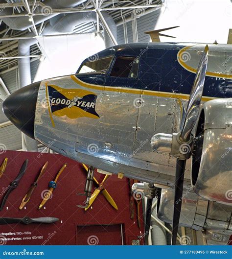 Antique Aircraft At The Museum Of The History Of Aircraft Editorial