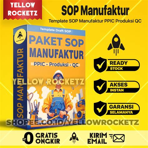 Jual Paket Sop Manufaktur Ppic Produksi Quality Control Sop
