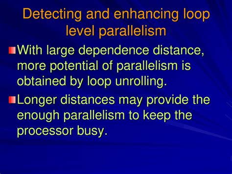 Detecting And Enhancing Loop Level Parallelism Advance Computer
