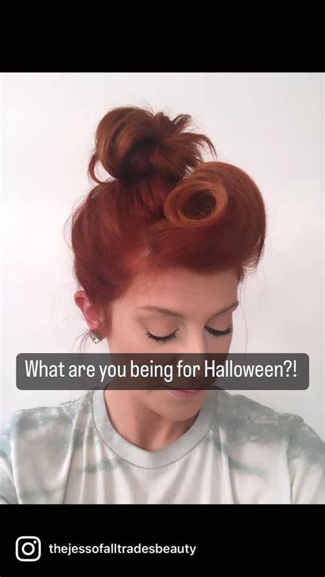 Wilma Flintstone Hairdo For Halloween Halloween Hair Cute Hairstyles
