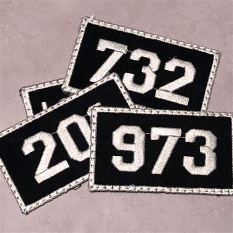Area Code Patch Just Jersey