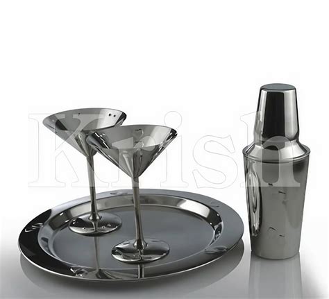 Silver Material Stainless Steel Mini Bar Set At ₹ 600piece In Mumbai