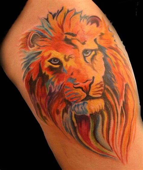 12 Best Colorful Lion Tattoo Designs Petpress